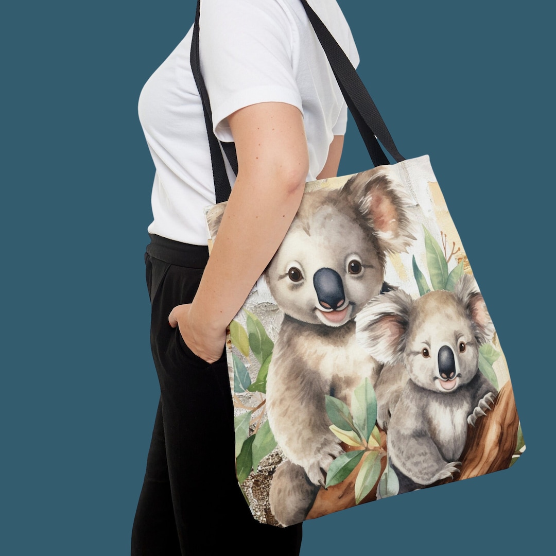 Koala Bear Tote Bag, Cute Australian Native Bear Travel Bag Unisex ...