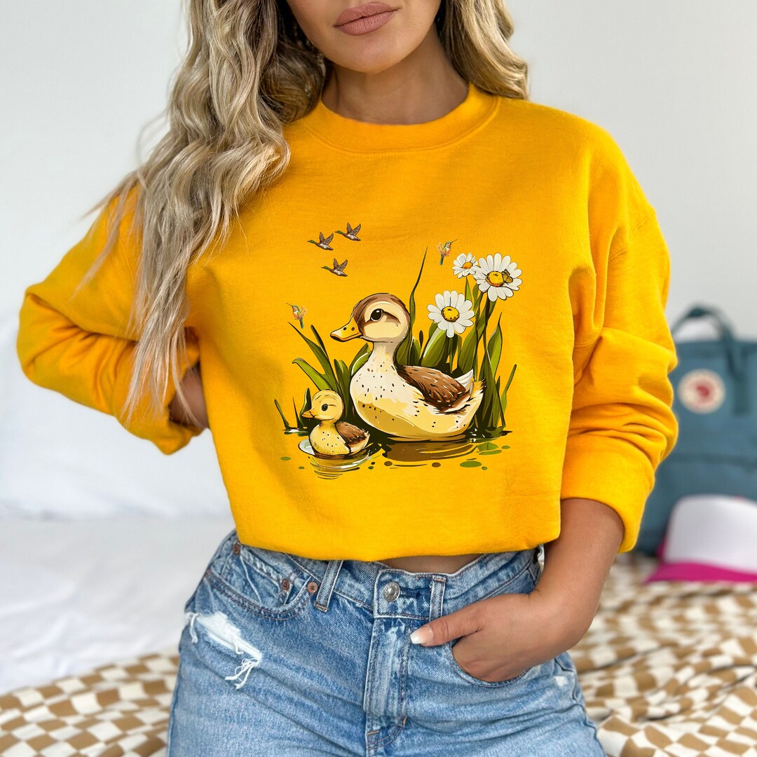 Duck Sweatshirt, Hummingbird Daisy Shirt, Love Mallard Ringneck Bird ...