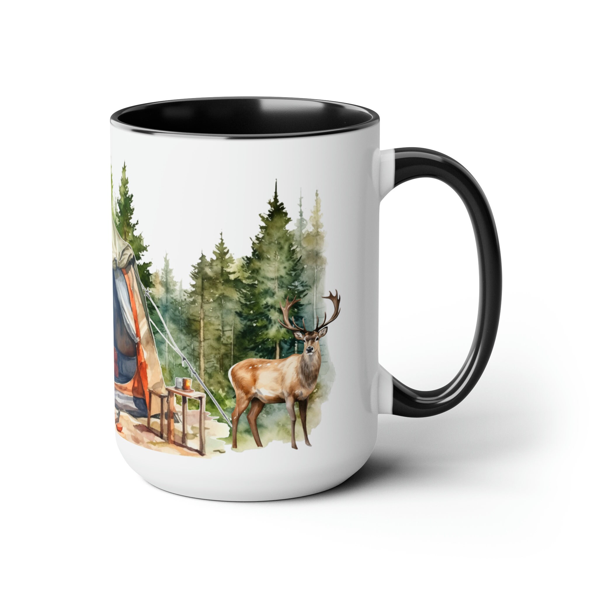 Camp Mug, Forest Animal Camping Dinnerware Home Decor Gift for Him ...