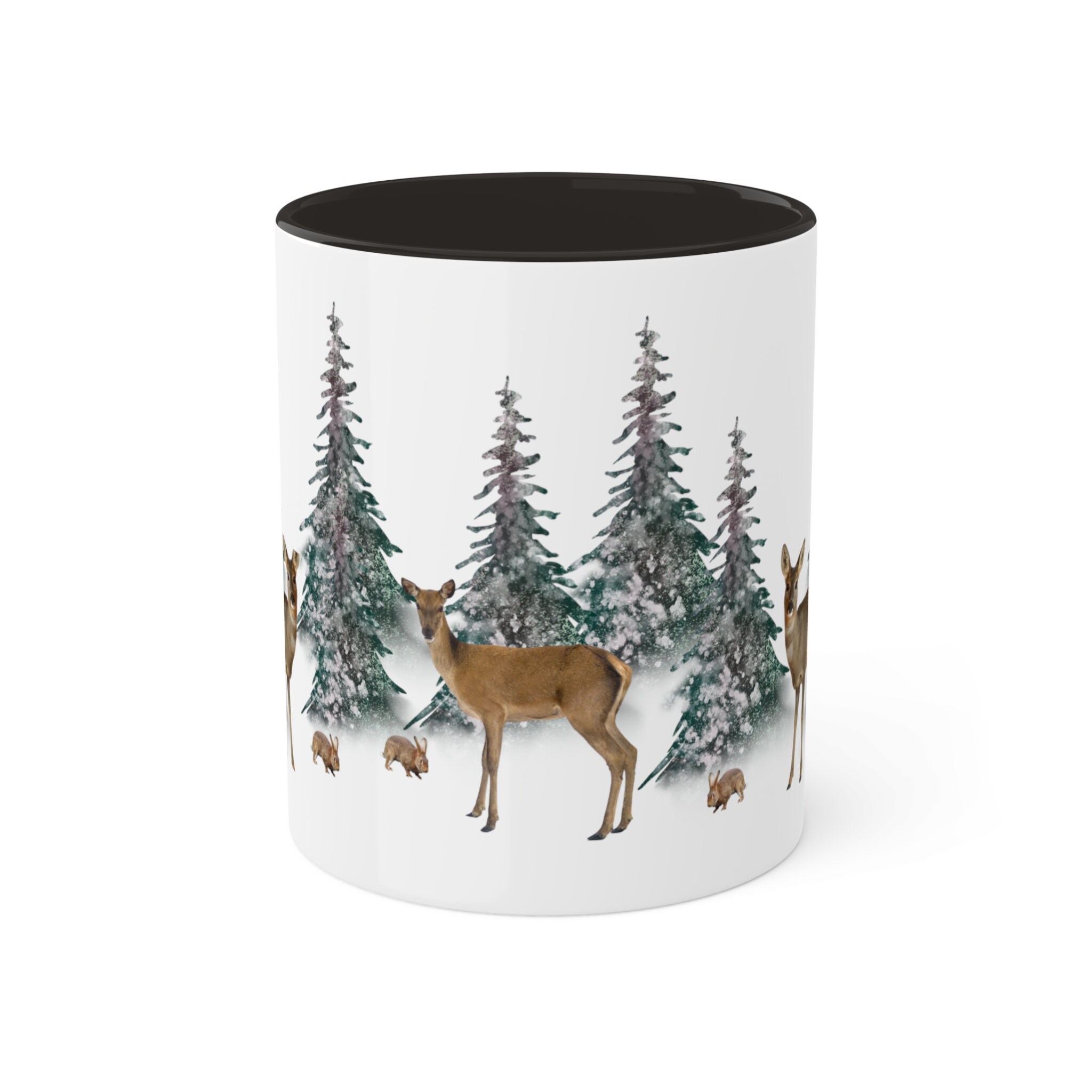 Deer Wildlife Winter Coffee Mug, Gift for Hunters, Hunting Season ...