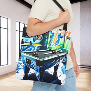 Pool League Billard Game Room Tote Bag, Pool Player Travel Bag, Pool ...