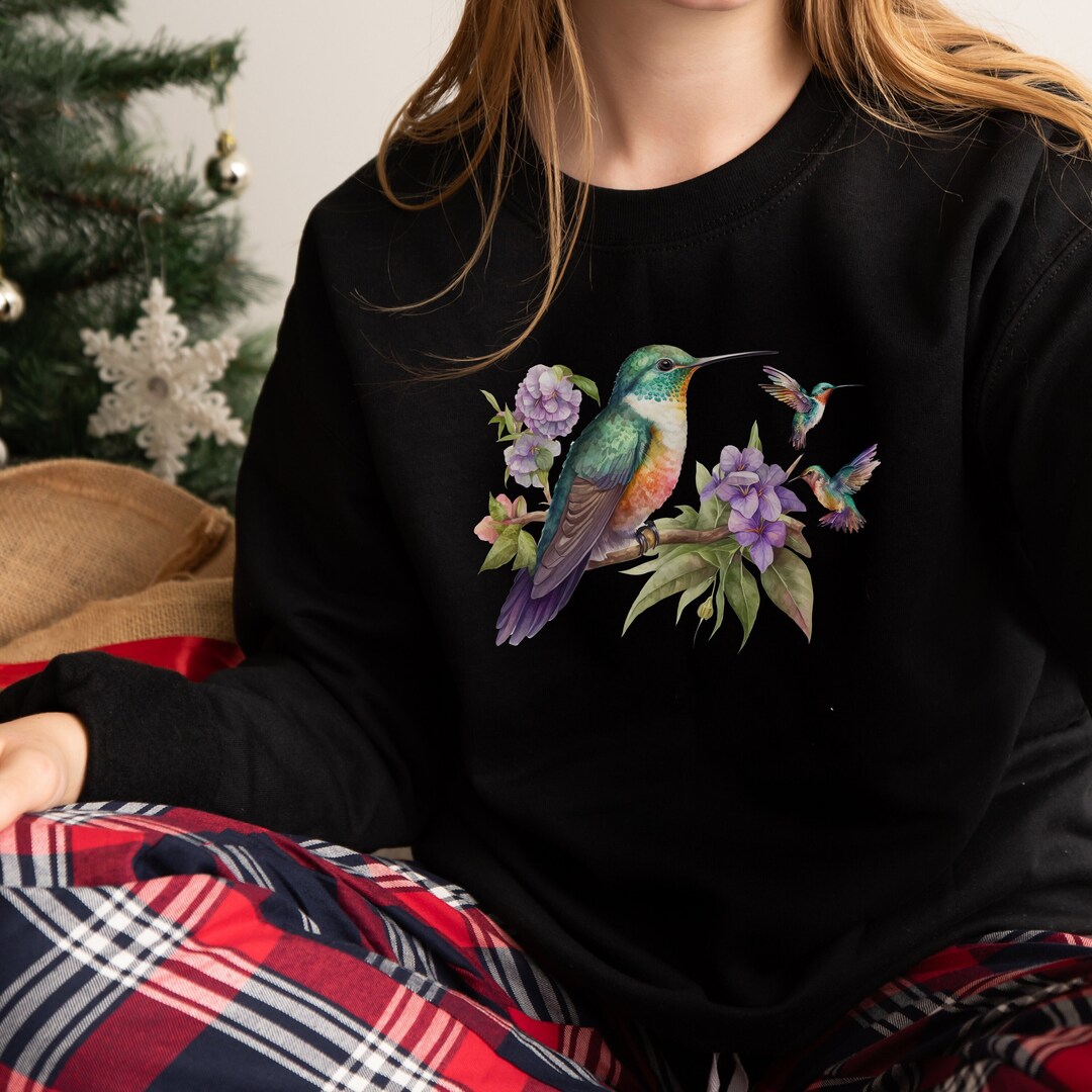 Hummingbird Sweatshirt, Bird Lover Top, Bird Watcher Shirt, Love ...