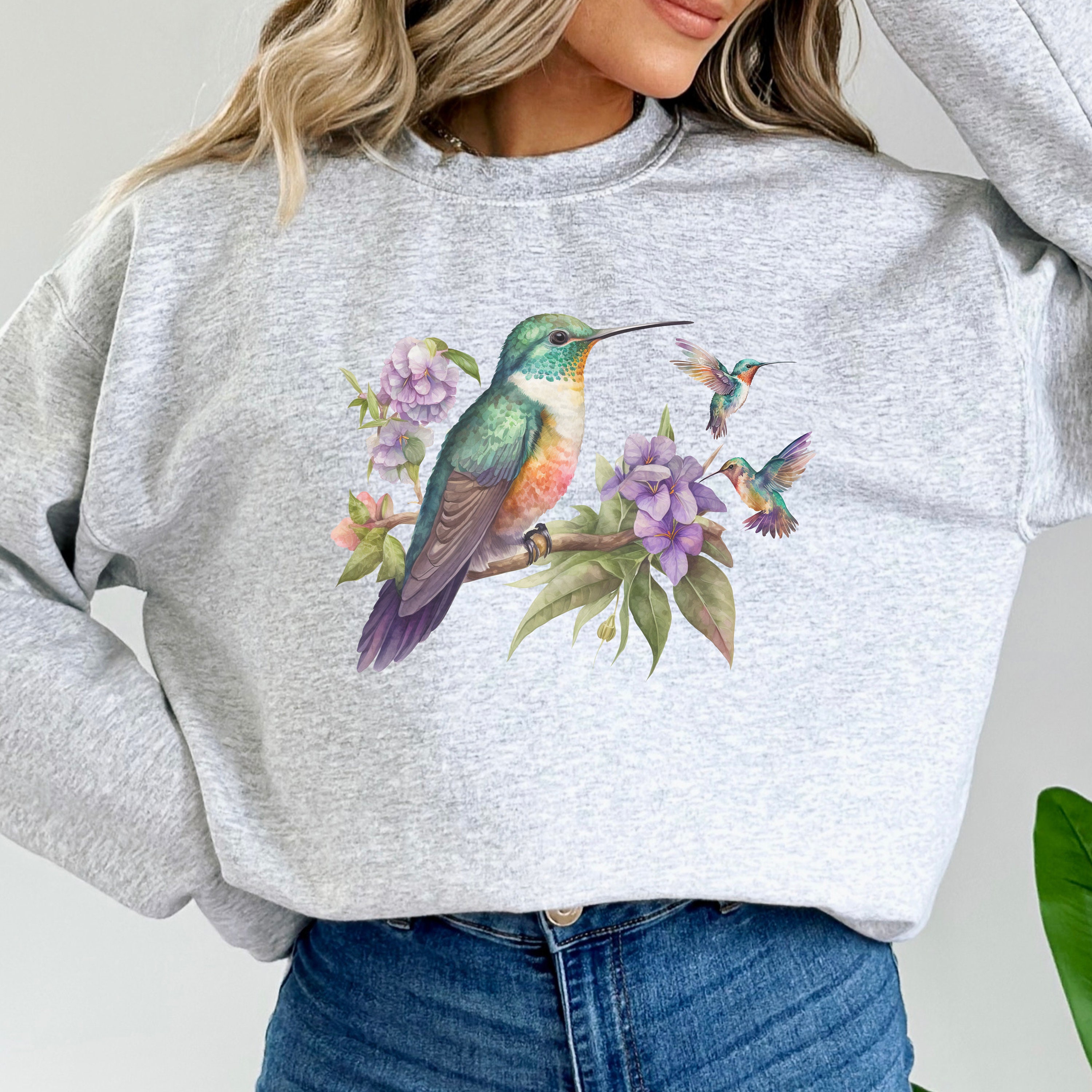 Hummingbird Sweatshirt, Bird Lover Top, Bird Watcher Shirt, Love ...