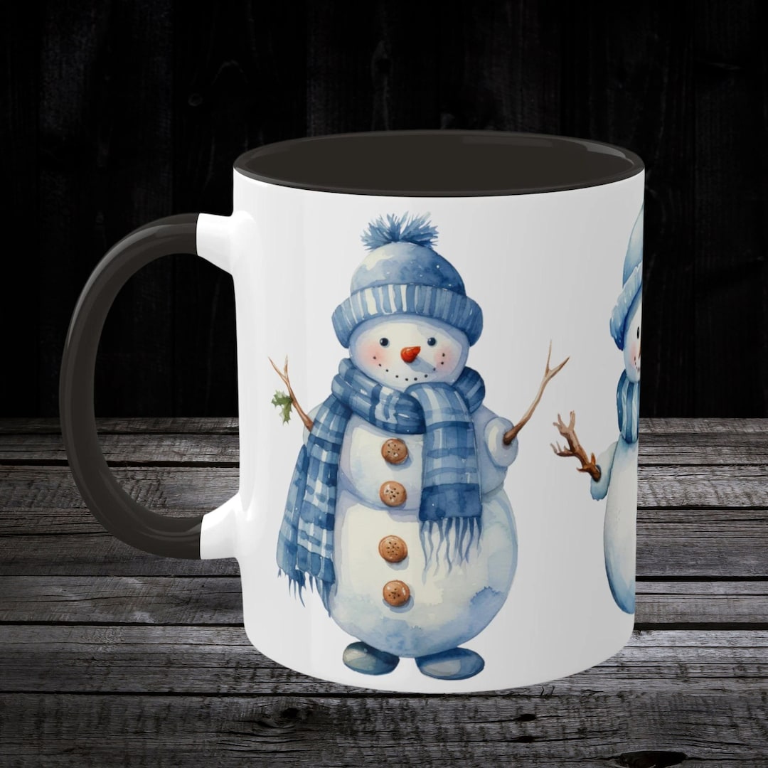 Snowmen Coffee Mug, Christmas Cup for Adults and Children, Hot ...