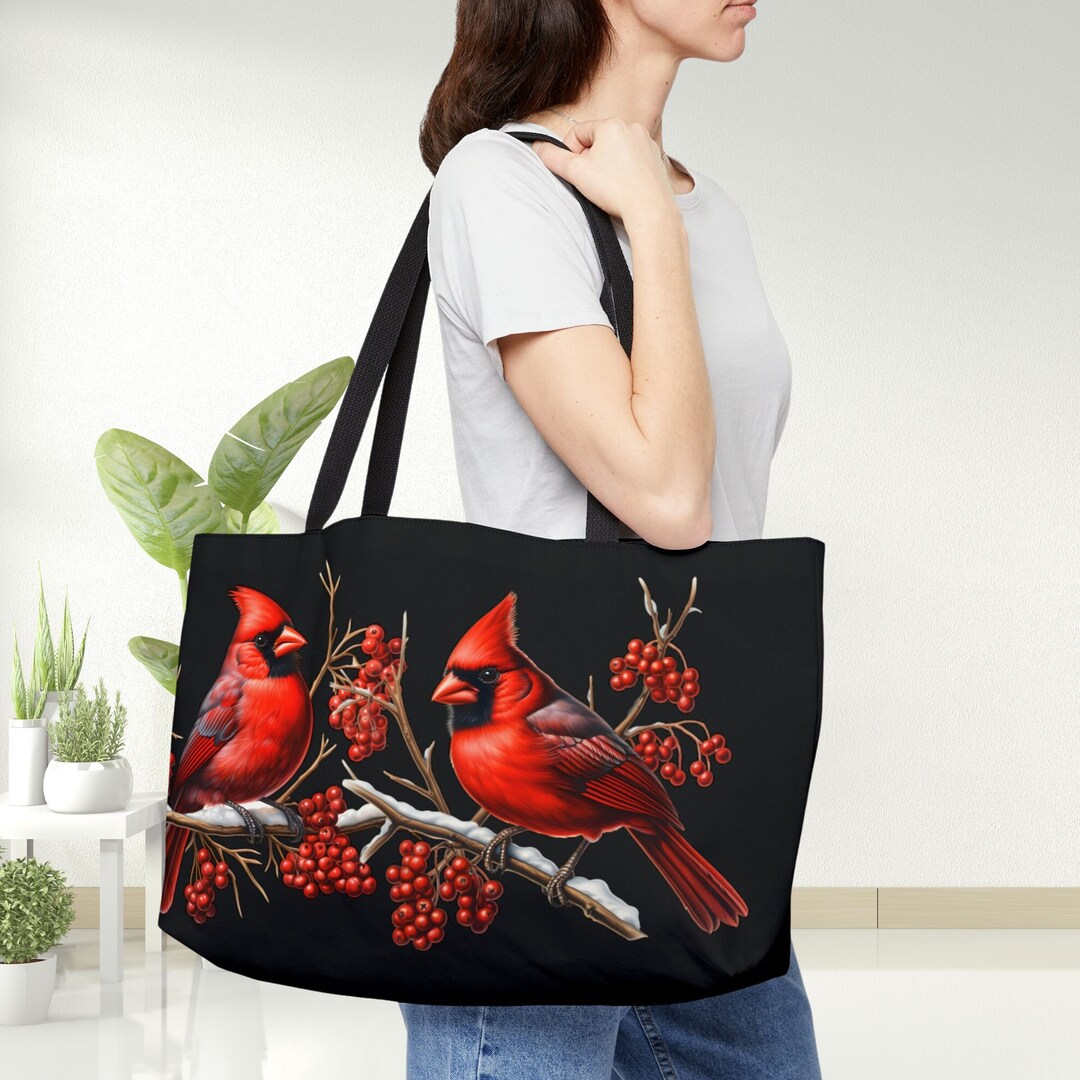 Cardinal Bird Weekend Tote Bag, Large Travel Bag Ladies Accessories ...