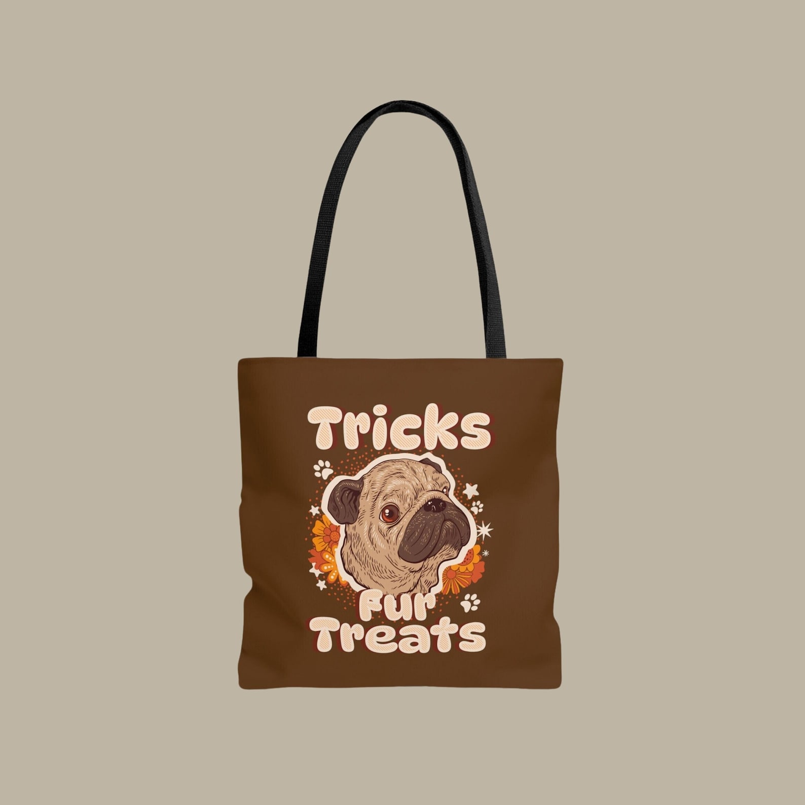 Pug Tote Bag, Funny Dog Quote Gift, Cute Sarcastic Pet Saying Present ...