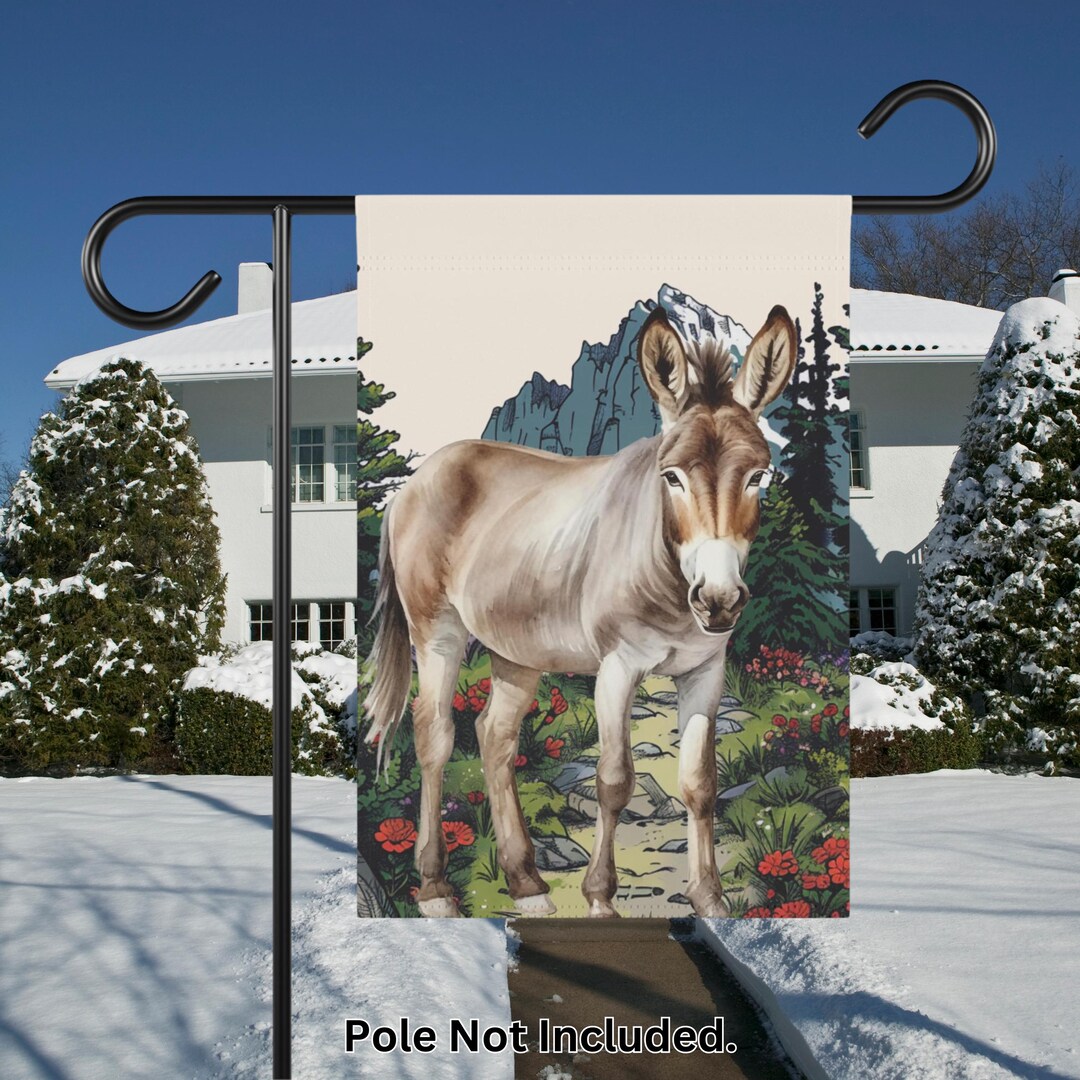 Donkey Country Western Flag, Jackass Mountain Homesteader Garden Banner ...