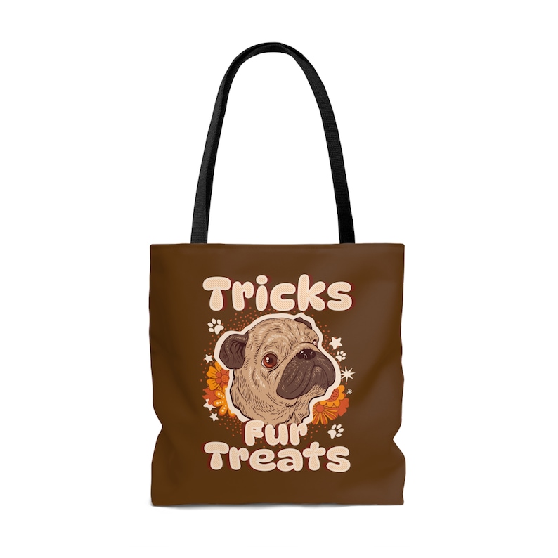 Pug Tote Bag, Funny Dog Quote Gift, Cute Sarcastic Pet Saying Present ...