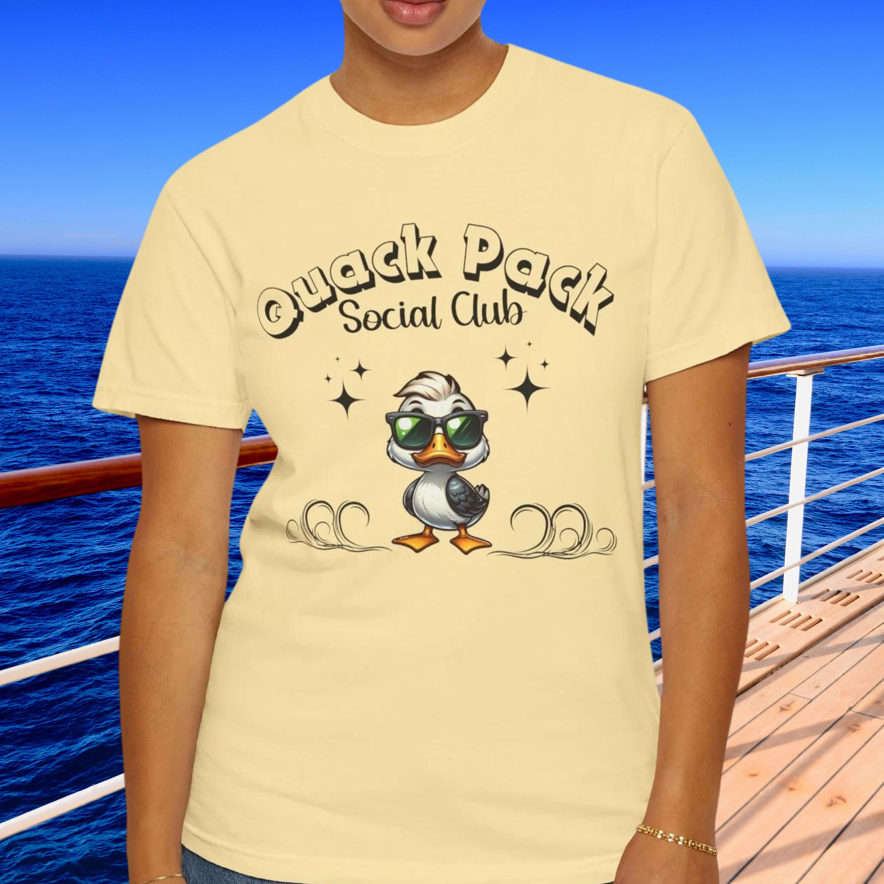 Quack Pack Social Club T-shirt, Funny Duck Graphic Tee Shirt, Unisex ...