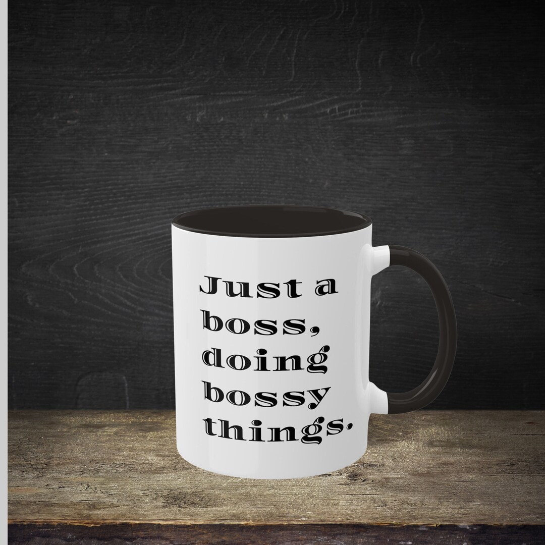 Boss Mug, Funny Boss Coffee Mug, Cute Boss Saying Gift, Boss Humor Gift ...