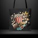 Movie Theme Tote Bag, Vintage Retro Nostalgia Old Fashioned Cinema ...