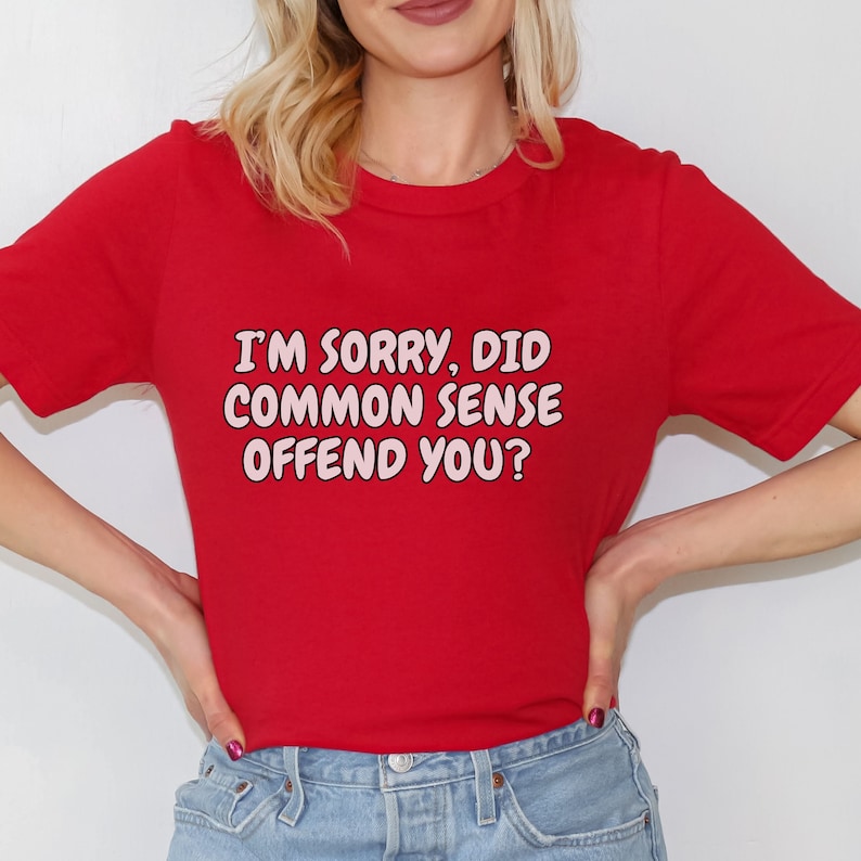 Common Sense Sarcasm Pun T-shirt, Funny Humor Saying Tee Shirt ...