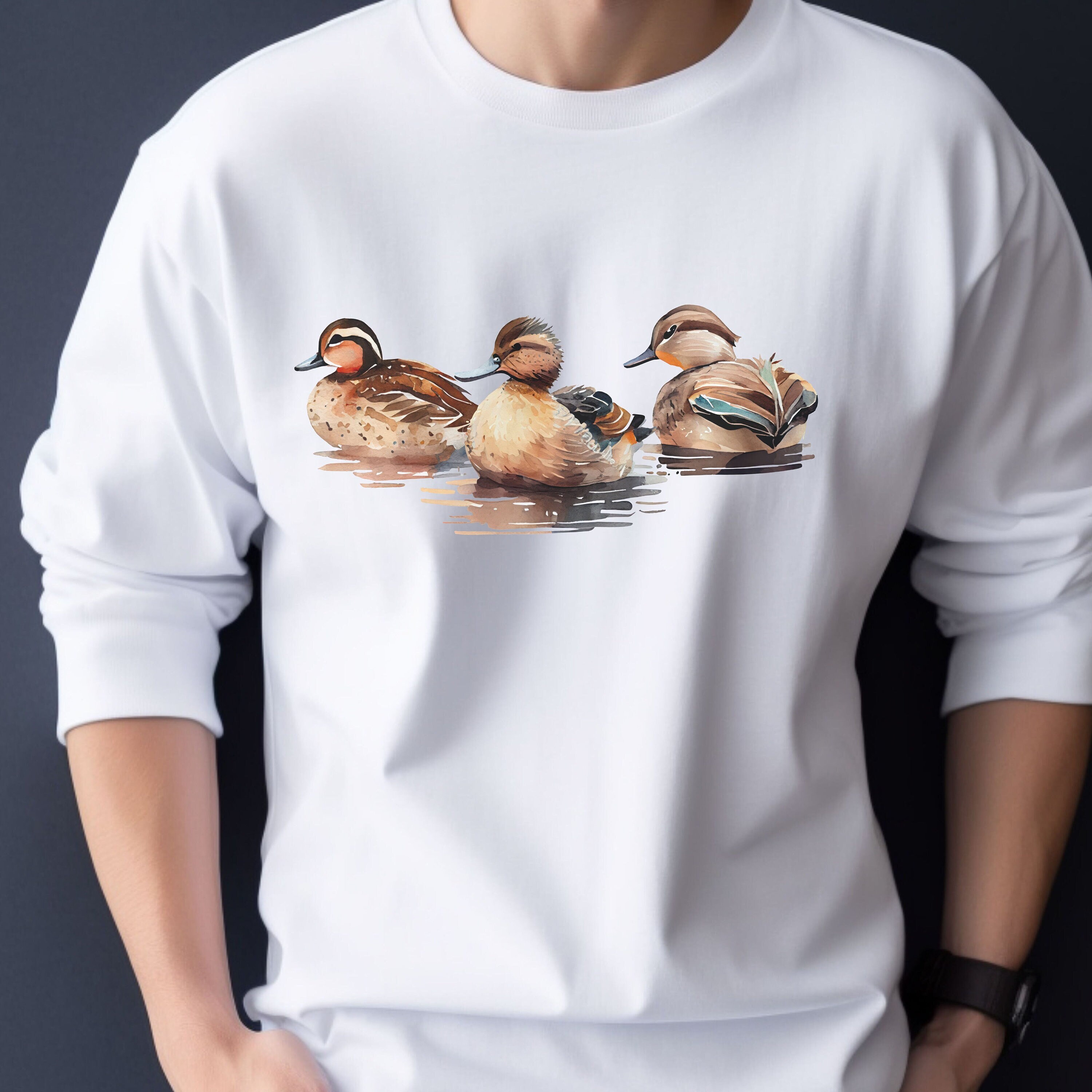Wild Duck Sweatshirt, Mallard Duck Shirt, Bird Watcher Gift Idea, Duck ...