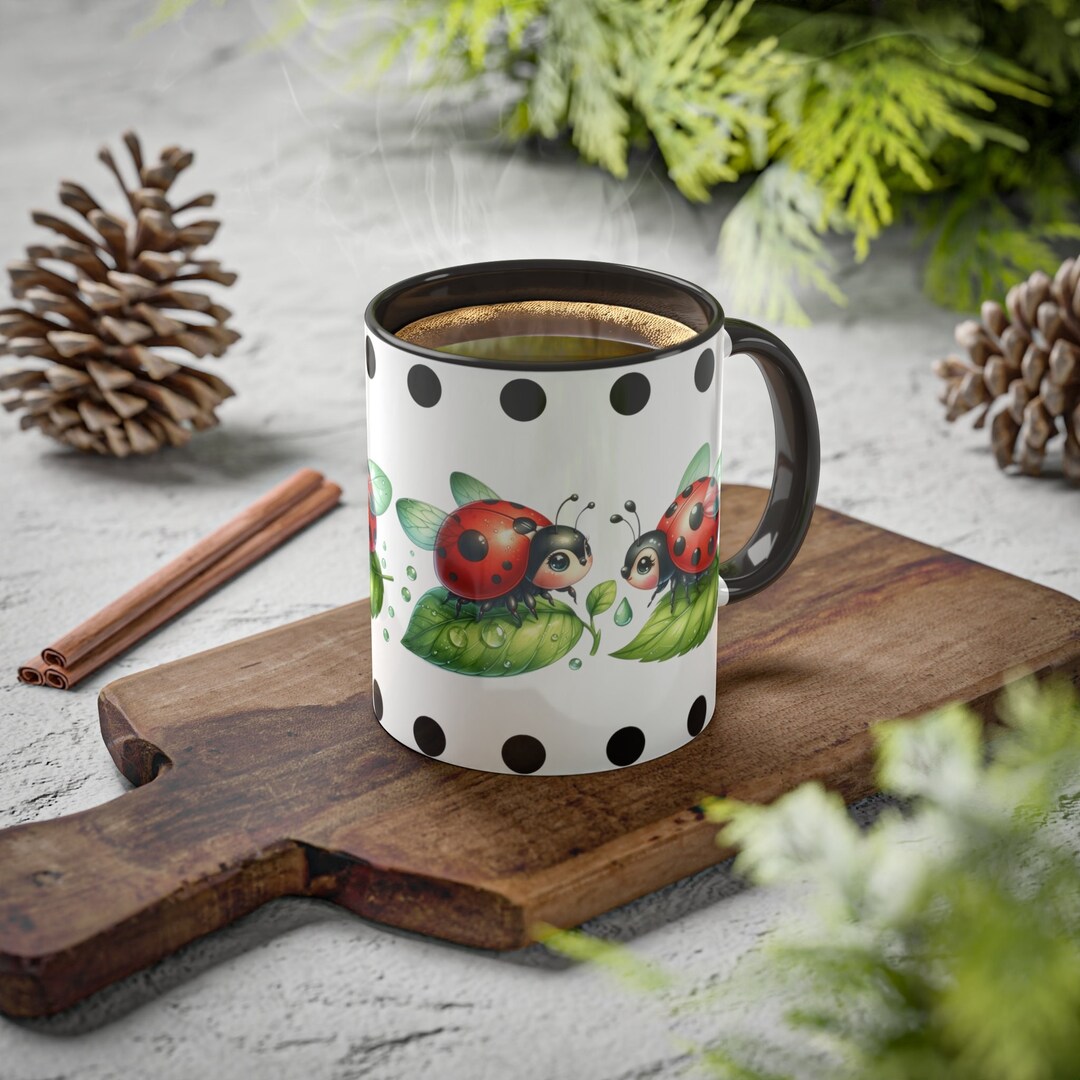 Ladybug Garden Mug, Cute Sumer Party Favor Gift for Her, Insect ...