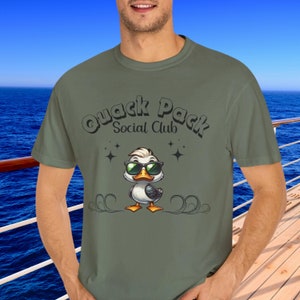 Quack Pack Social Club T-shirt, Funny Duck Graphic Tee Shirt, Unisex ...