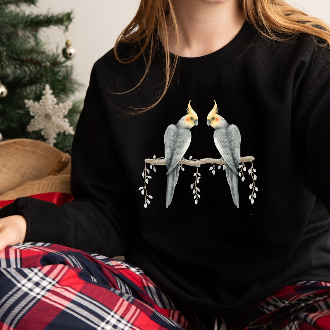 Cockatiels Sweatshirt, Bird Lover Gift Idea, Bird Shirt for Women ...