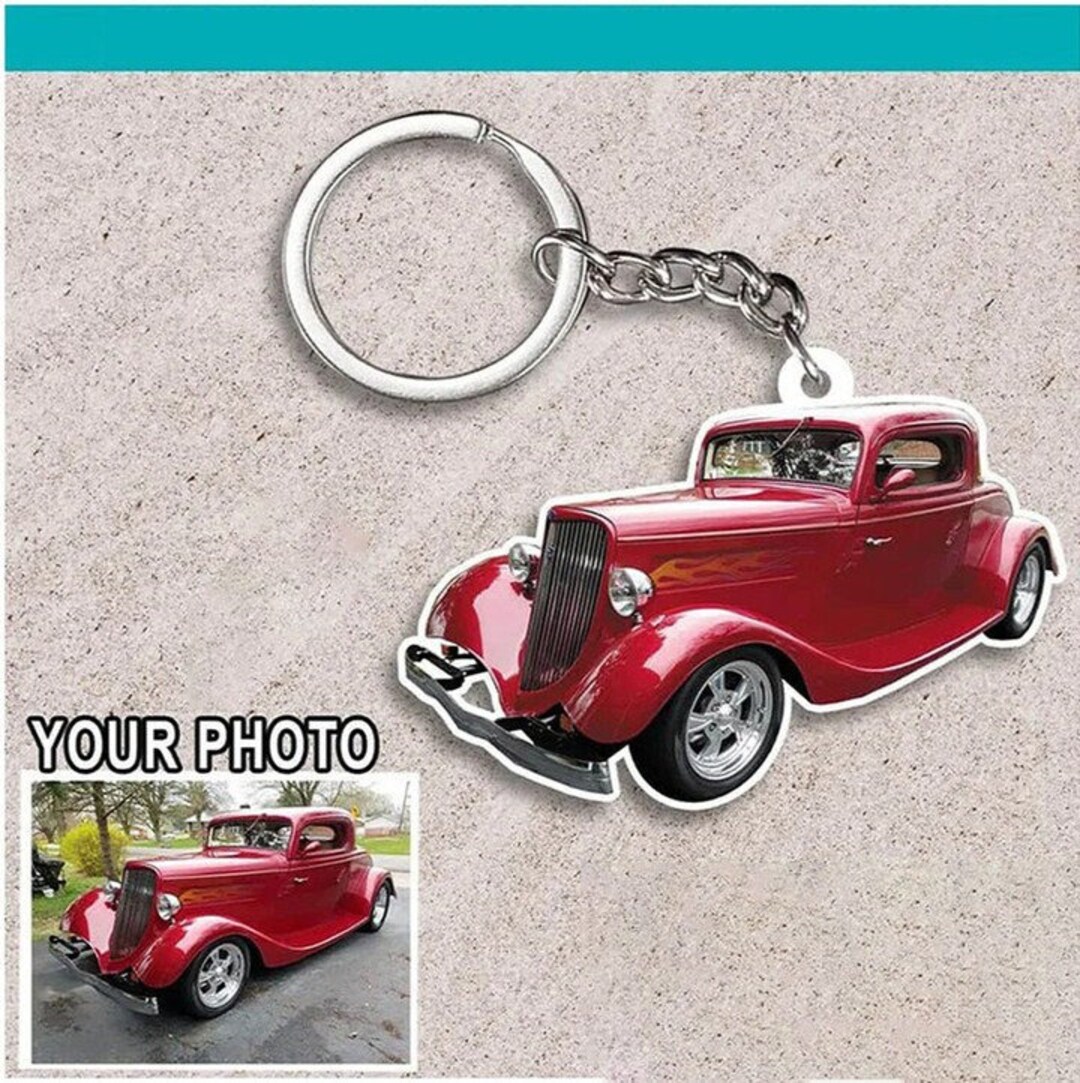 Classic Pickup Truck Personalized Keychain, Square Body Keyrings ...
