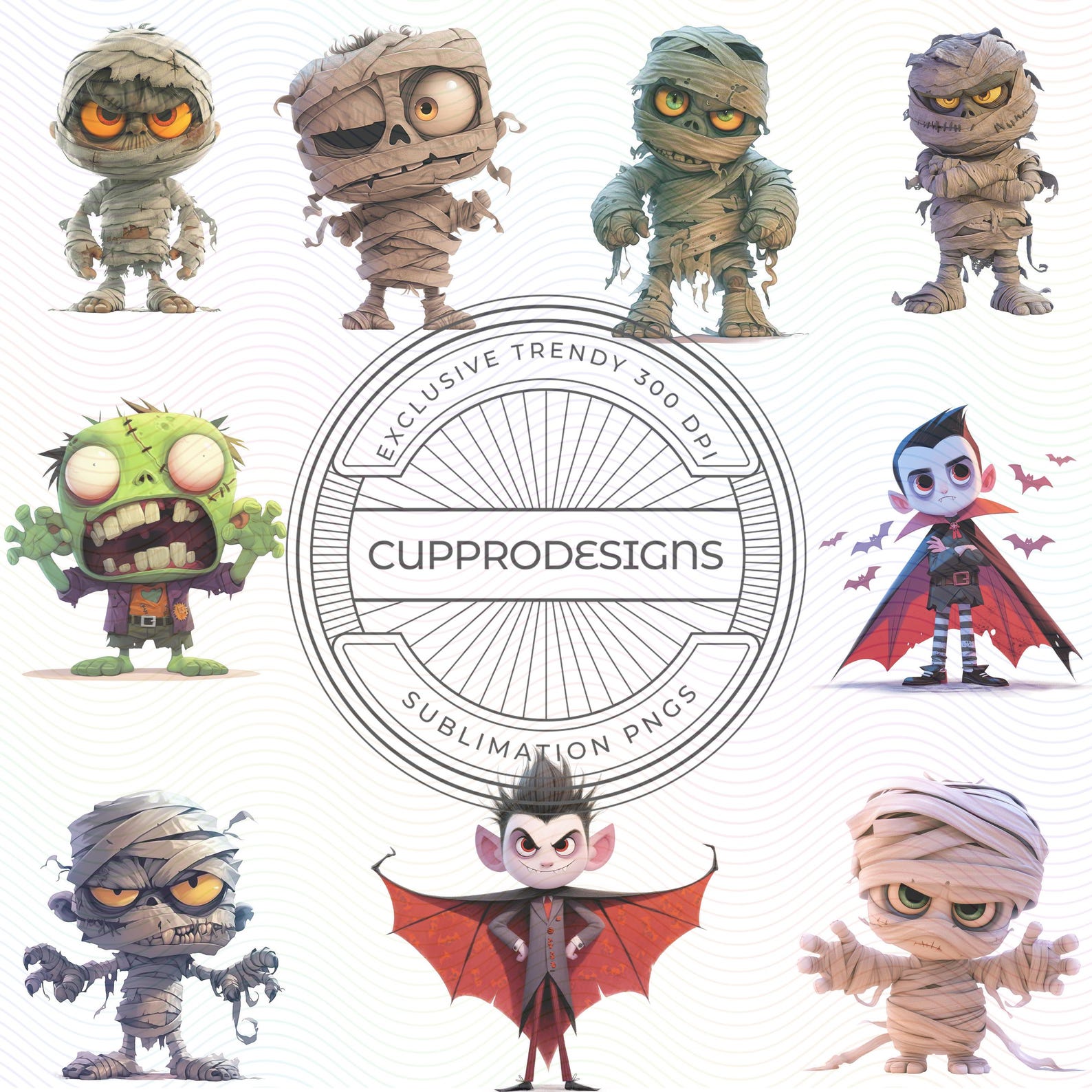 Halloween Clipart Bundle, High Resolution 3D Halloween Clip Art, Spooky ...