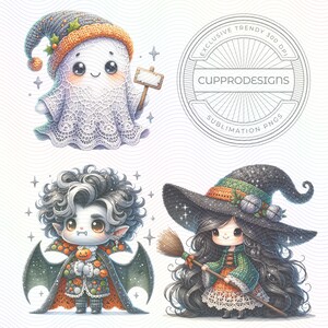 Cute Whimsical Halloween Clipart Set, 15 High Resolution Halloween ...