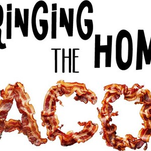 Bacon Alphabet Clipart PNG | Funny Food Letters Sublimation Font Set ...