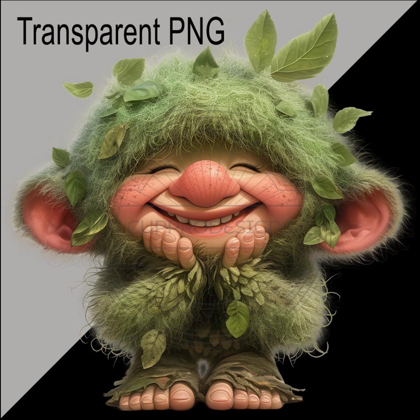 Cute Trolls Clipart PNG Bundle, 12 Funny Cartoon Troll Characters for ...