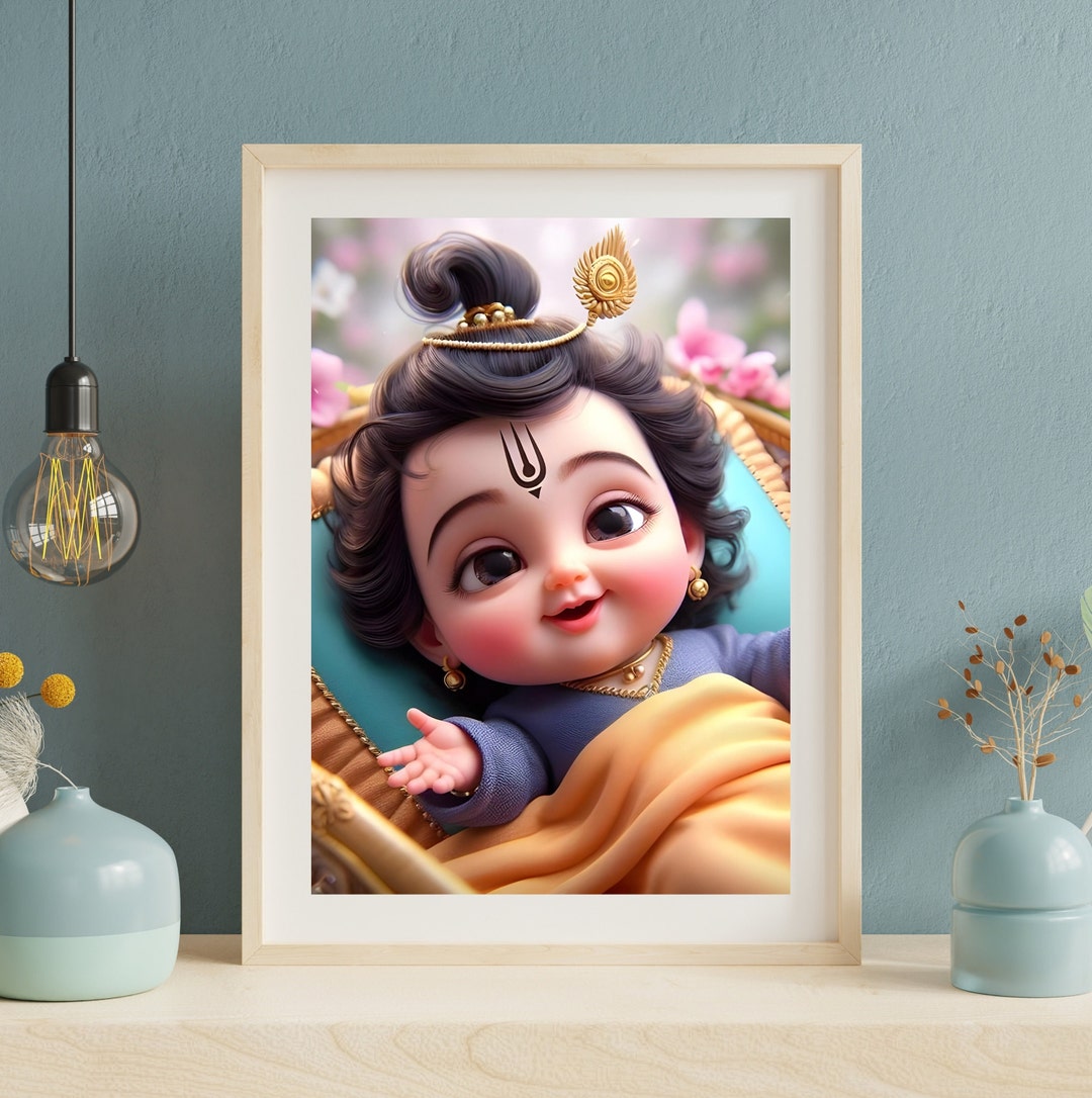 Cute Baby Krishna Photo Laddu Gopal Hare Krishna | High Quality | Jpeg ...