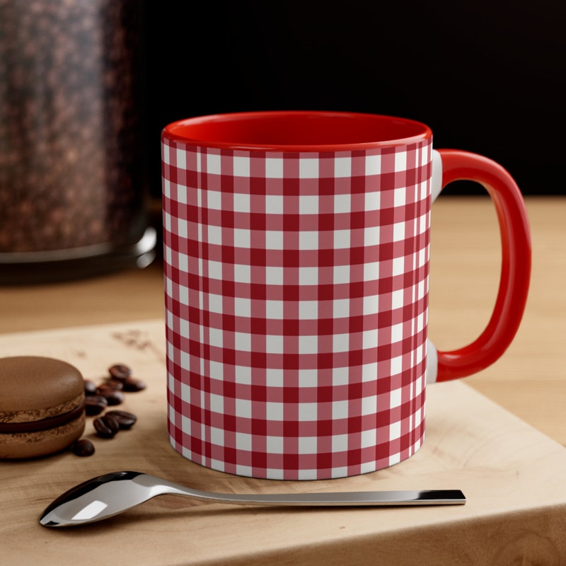 Gingham Mug - Etsy