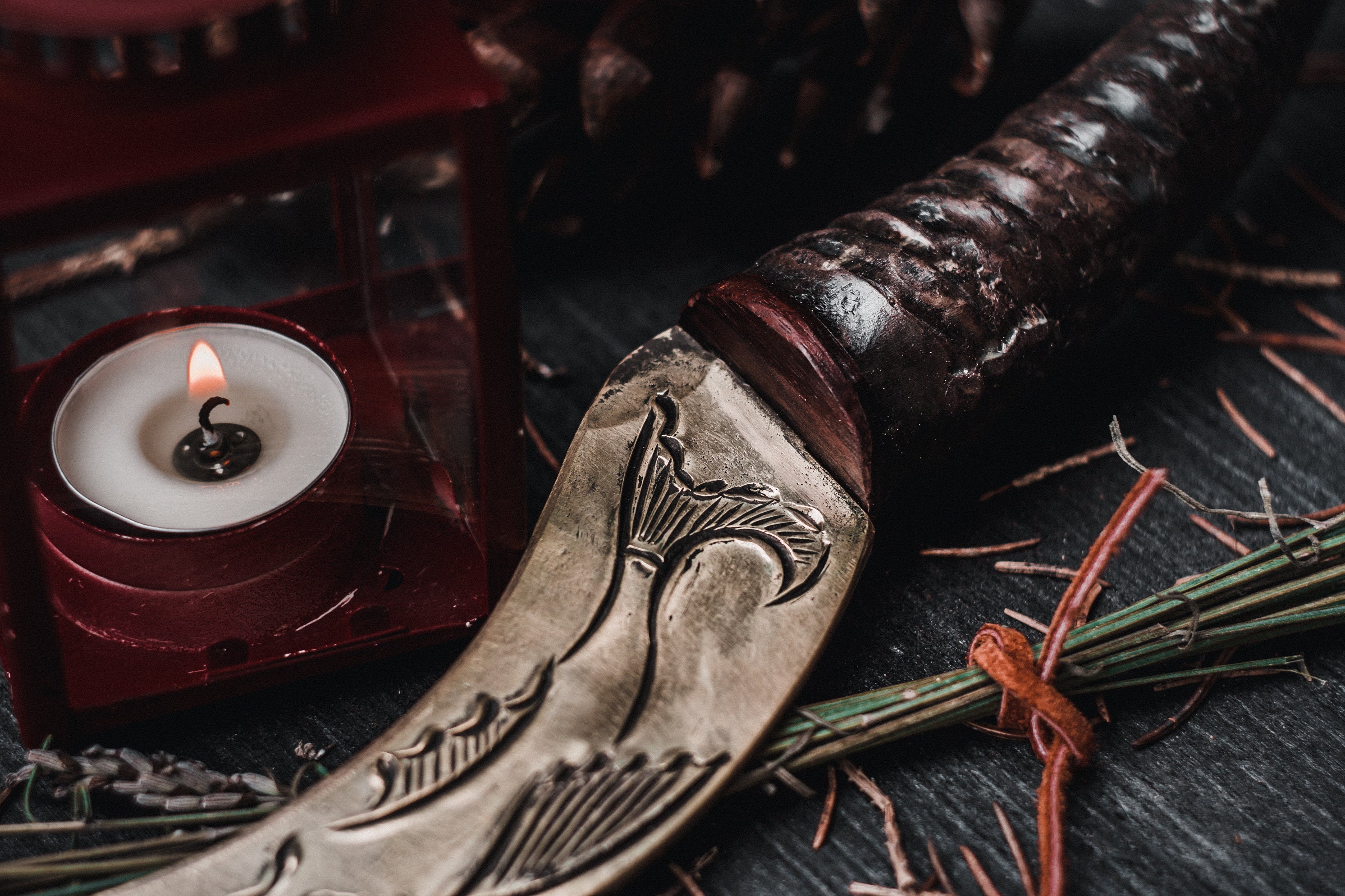 Bronze Herb Harvesting Sickle: Crafted With Appalachian Energy - Etsy