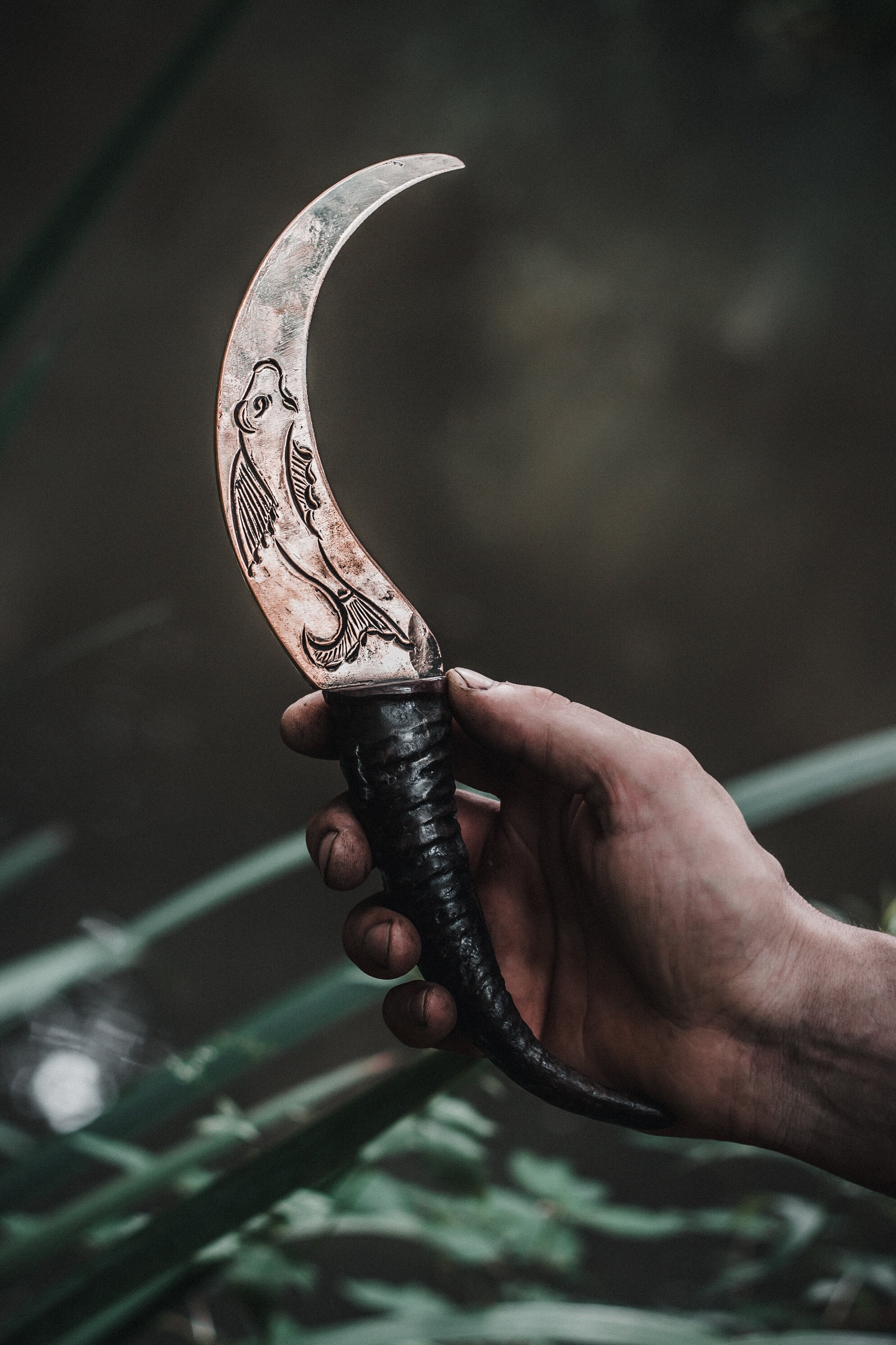 Bronze Herb Harvesting Sickle: Crafted With Appalachian Energy - Etsy