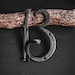 8'' Large Metal House Numbers. Hand Forged Iron House Number. 8 Inch ...