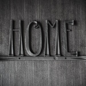 8'' Large Metal House Numbers. Hand Forged Iron House Number. 8 Inch ...