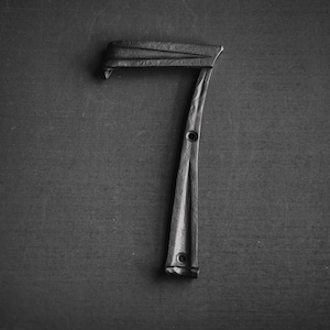 8'' Large Metal House Numbers. Hand Forged Iron House Number. 8 Inch ...