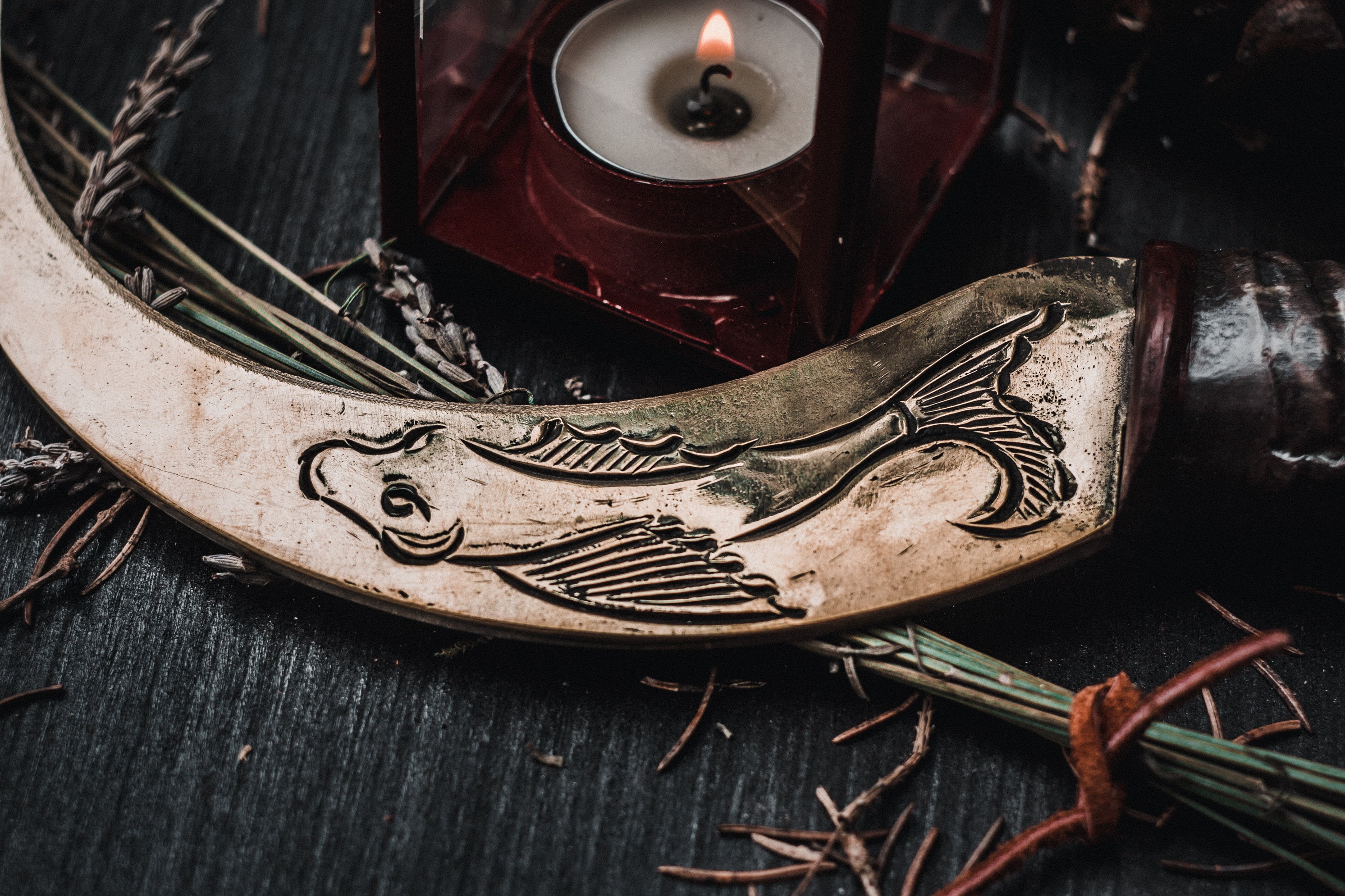 Bronze Herb Harvesting Sickle: Crafted With Appalachian Energy - Etsy