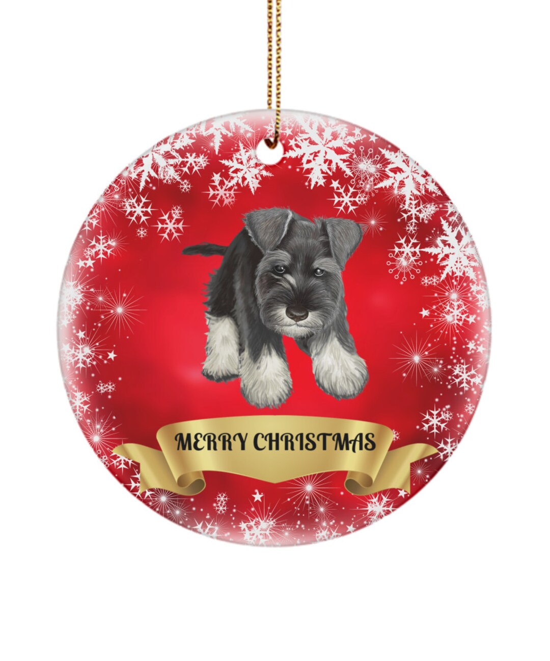Schnauzer Ornament Miniature Schnauzer Ornament Schnauzer Christmas ...