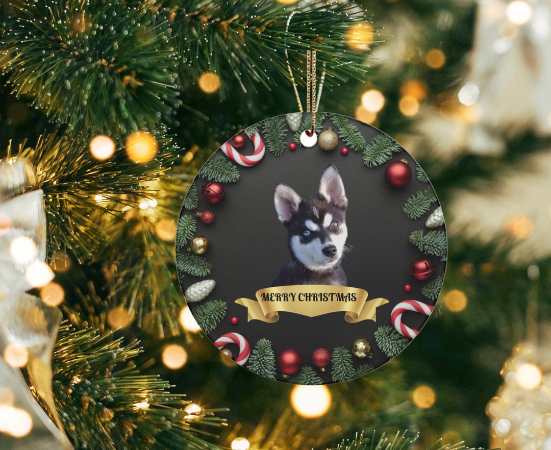 Klee Kai, Klee Kai Ornament, Klee Kai Christmas Ornament, Husky Ornament, Husky Christmas ...