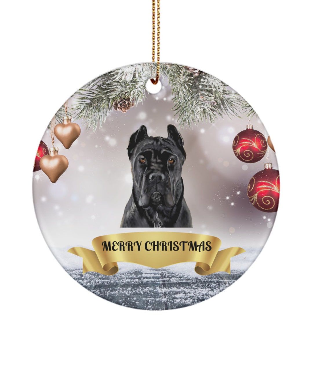 Cane Corso, Cane Corso Ornament, Grandparent Ornament, Best Friend ...