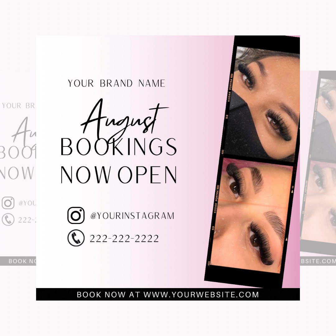 Editable Monthly Booking Template Book Now Flyer Appointments Available ...