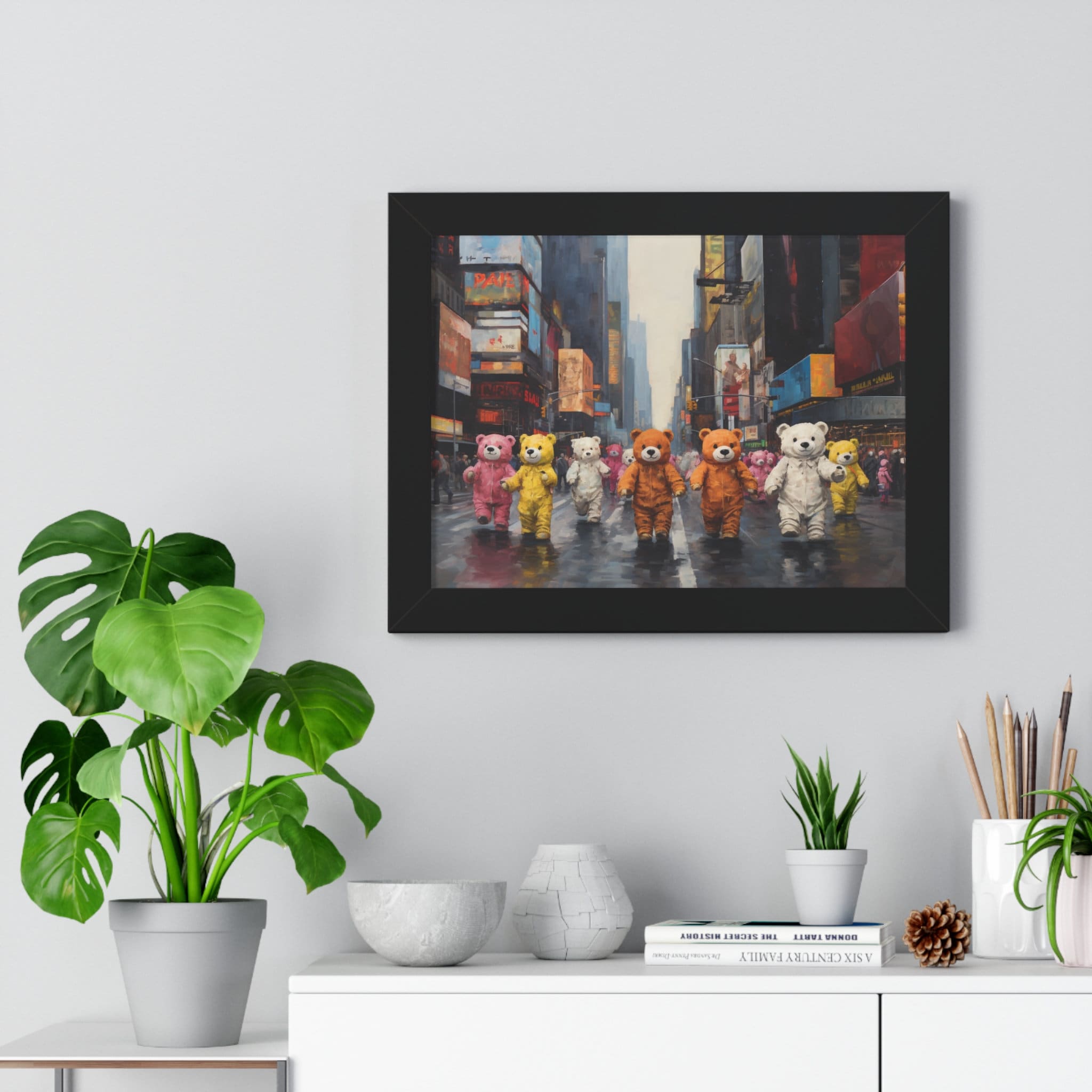 Framed Teddy Bears in Times Square Framed and Ready to - Etsy