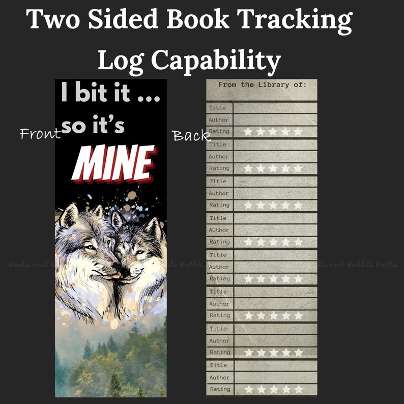 Wolf Shifter Romance Troupe Bookmark Set 4 Unique Designs - Etsy