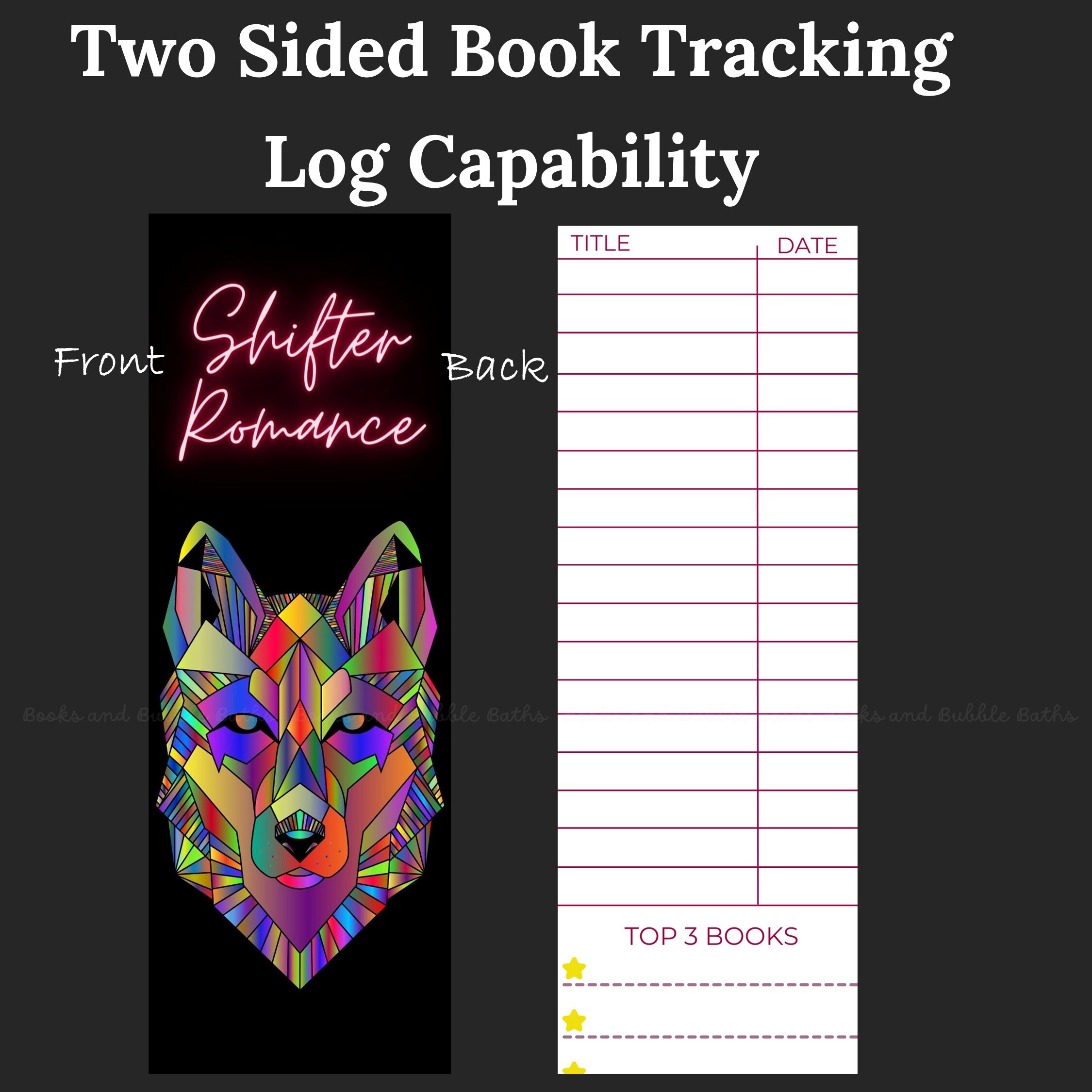 Wolf Shifter Romance Troupe Bookmark Set 4 Unique Designs - Etsy