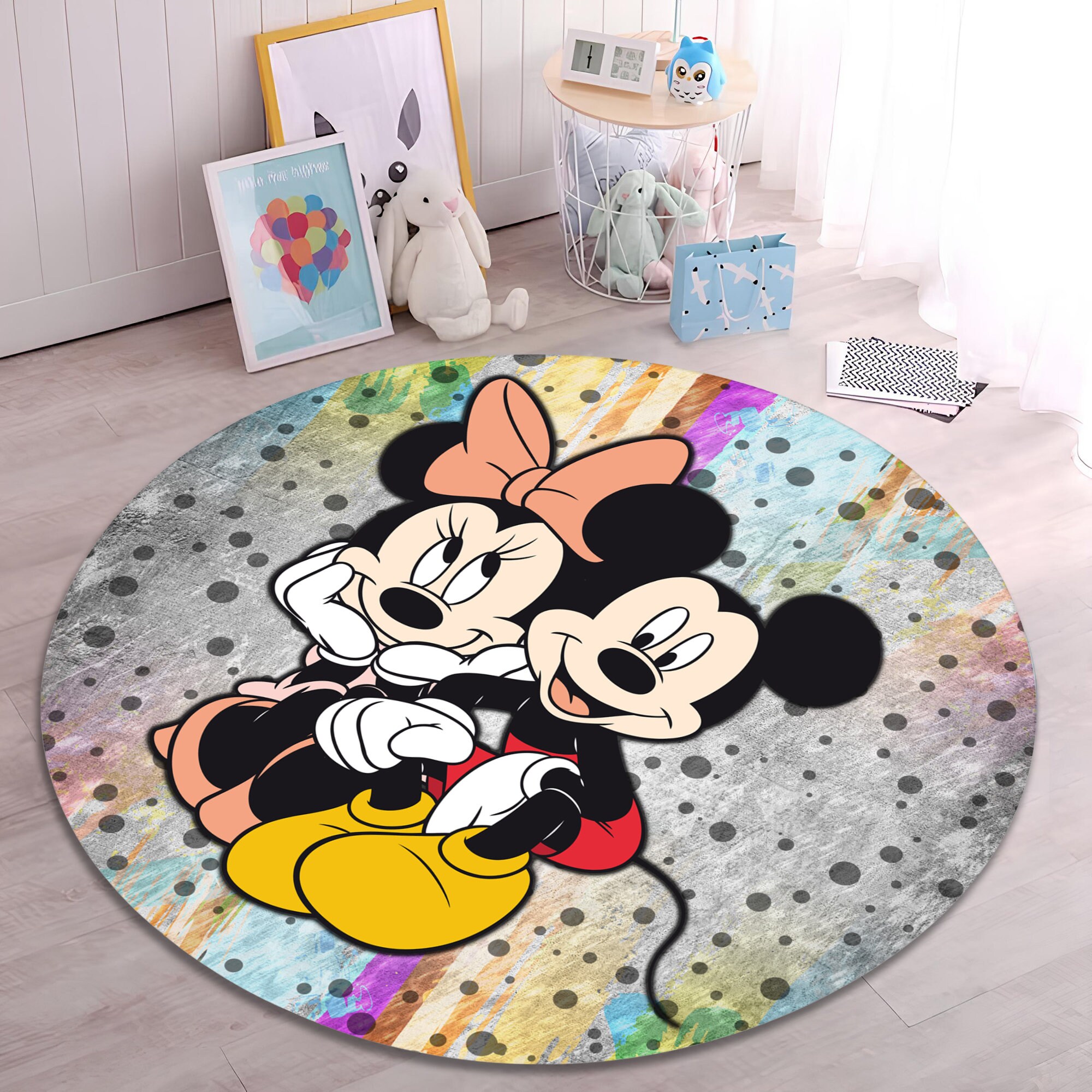 Minnie Mouse Rug, Mickey Mouse Rug, Disney Round sold by Pasha timofeev ...