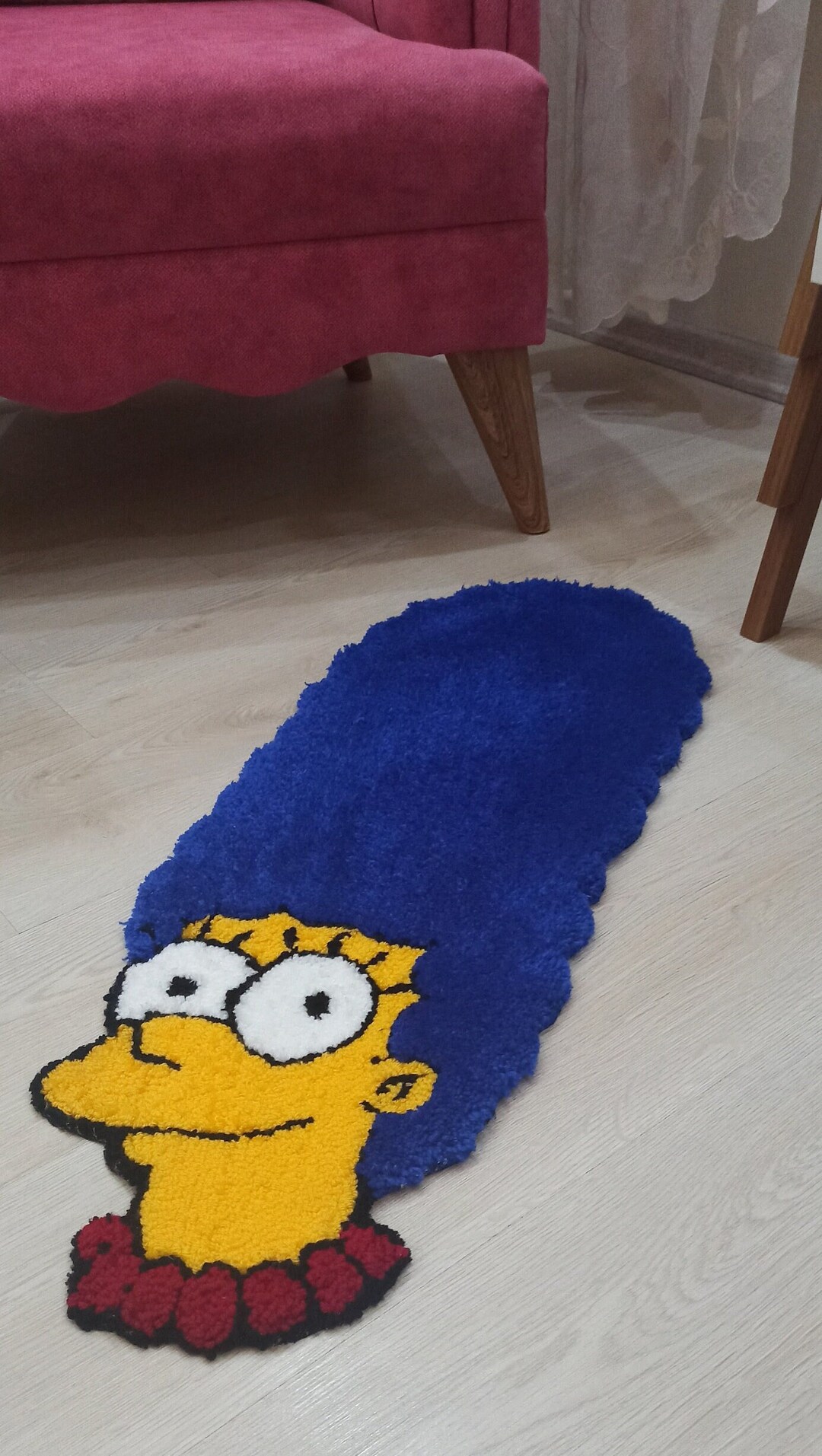 Marge Simpson Rug Handmade Tufted3d Rug Marge Simpson - Etsy