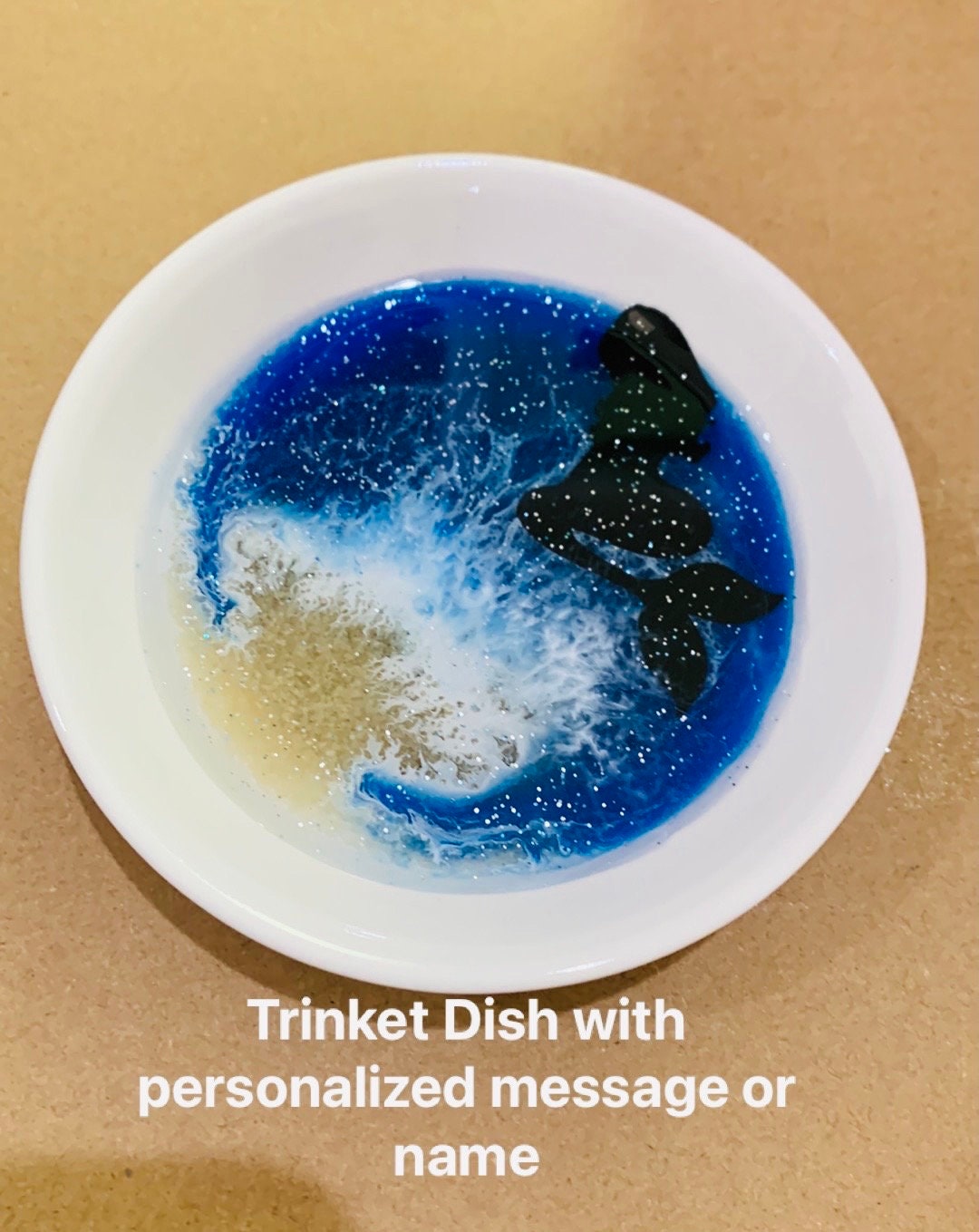 Mermaid Ring Dish, Beach Ring Dish, Trinket Dish, Ocean Dish, Ceramic ...