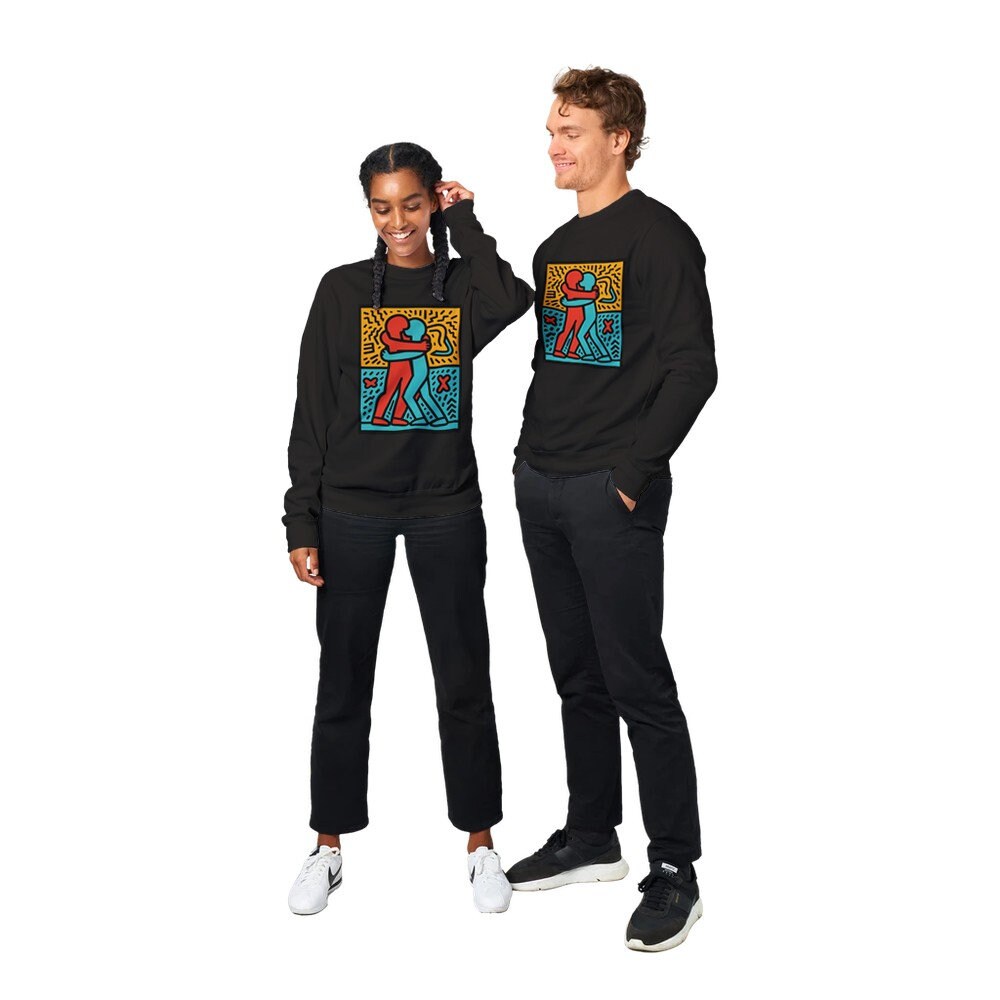 Artist - Keith Haring -hug - Love - Pop Art - Street Art - Premium ...