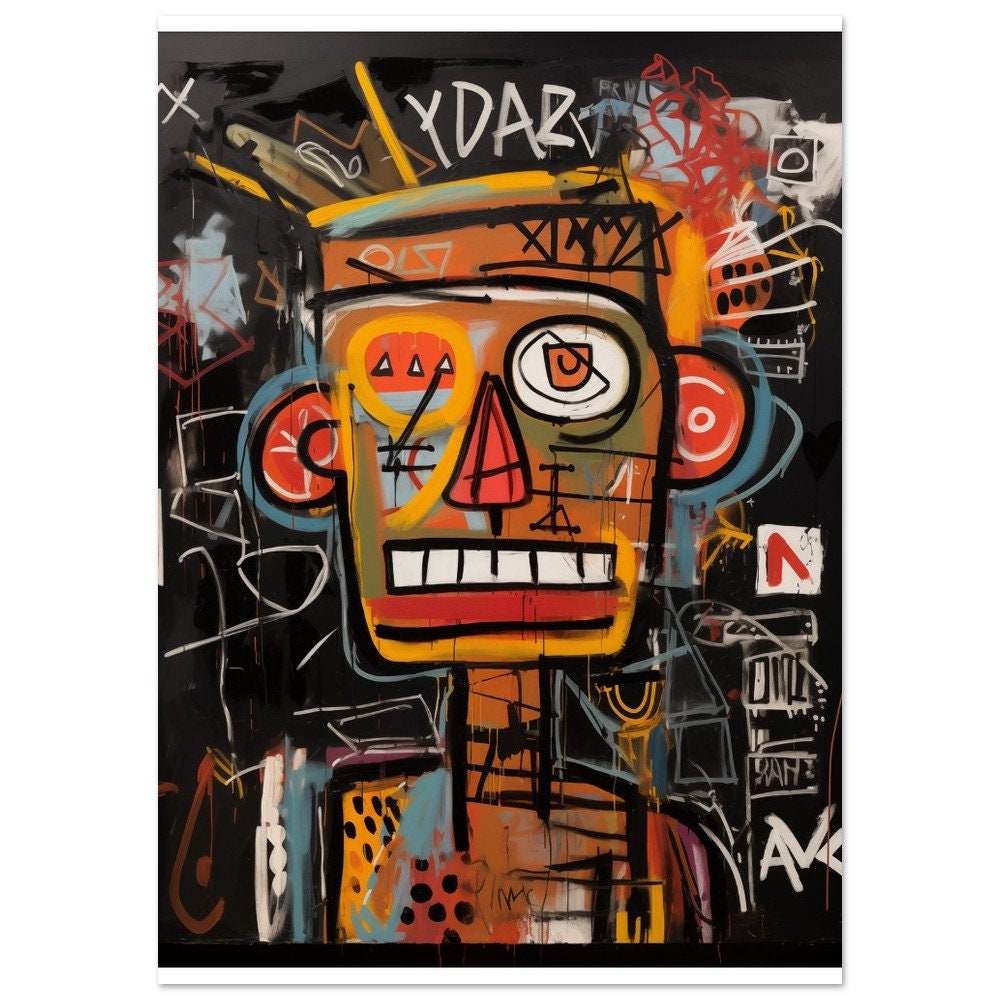 Artist Jean-michel Basquiat Portrait No2 Premium Matte Paper Poster - Etsy