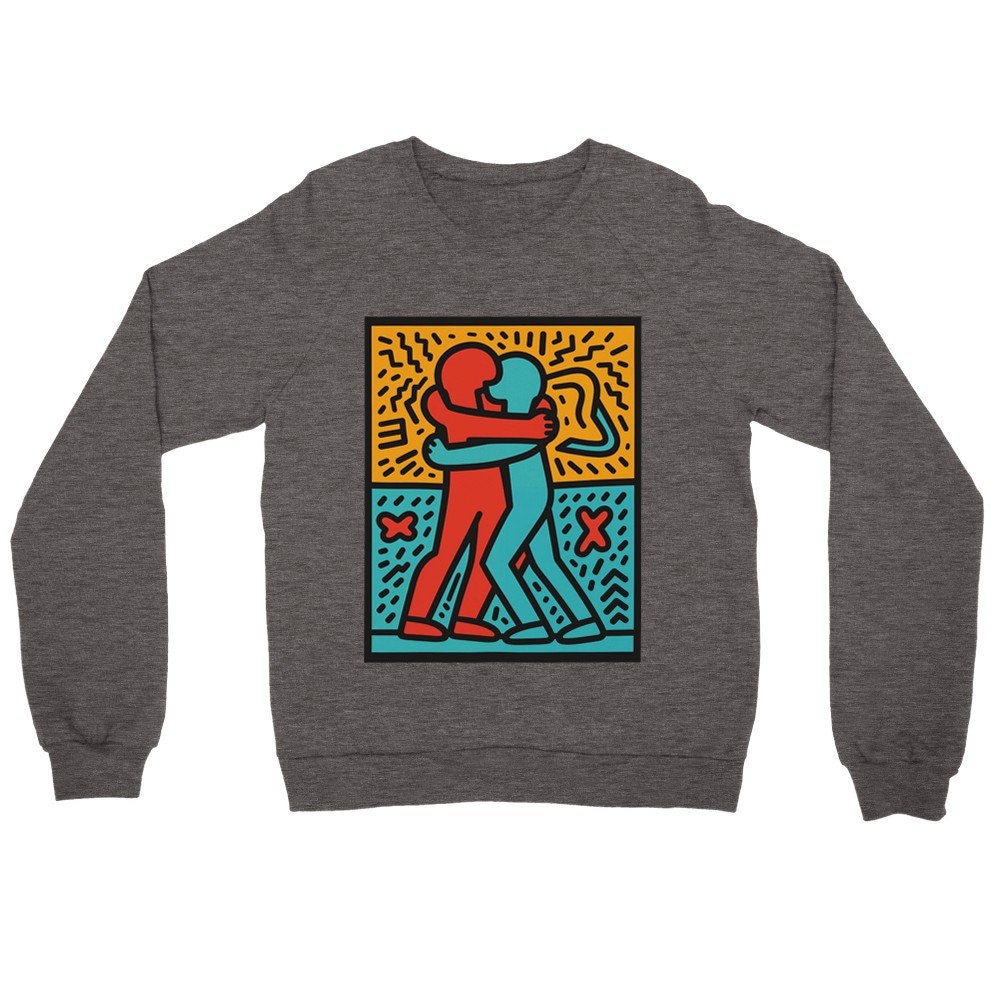 Artist - Keith Haring -hug - Love - Pop Art - Street Art - Premium ...