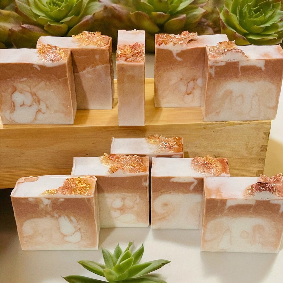 2 Big Beautiful Bars of White Tea Goats Milk Soap / One to Keep, One to ...