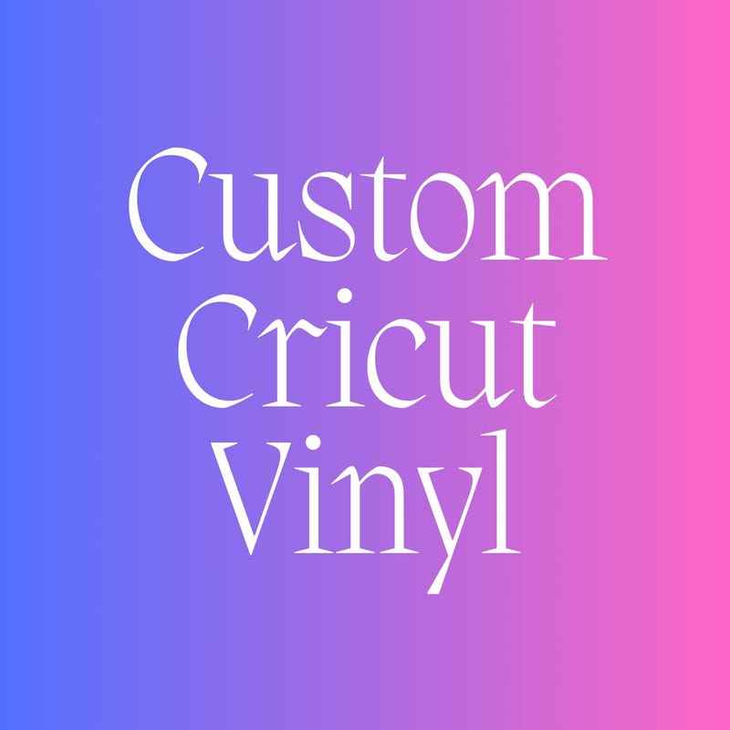 Cricut Vinyl - Etsy