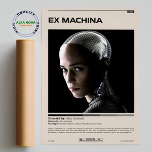 Ex Machina / Ex Machina Poster / Minimalist Movie Poster / Vintage ...