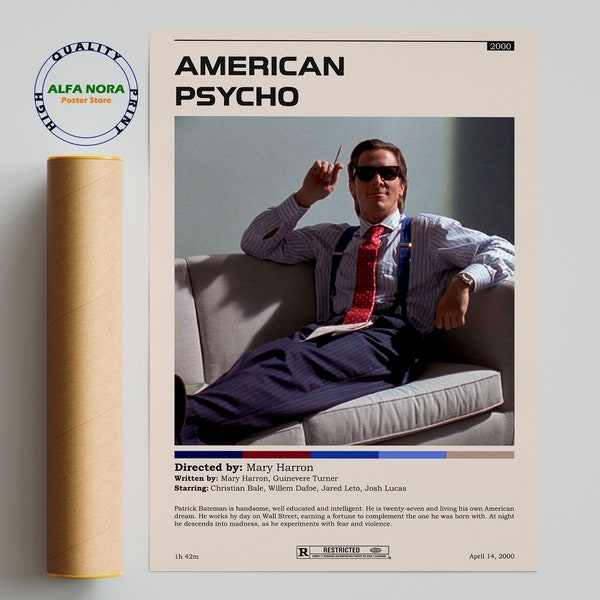 American Psycho Poster - Etsy